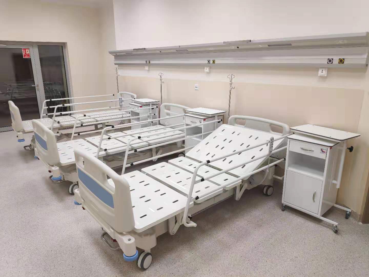 Manual Hospital Bed 1 YEAR Free Spare Parts with Steel Type 2 Cranks ...